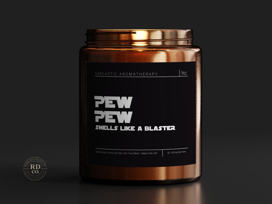 PEW PEW Funny Candle Gift Idea Adult Humor Funny Home Décor Best ...