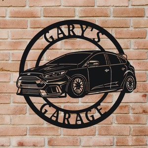 Focus RS Metal Sign, Garage Sign, Car Sign, Ford Focus MK2, Focus ...