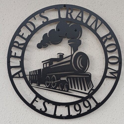 Railroad Signs Railway Sign Train Sign Train Room Train | Etsy