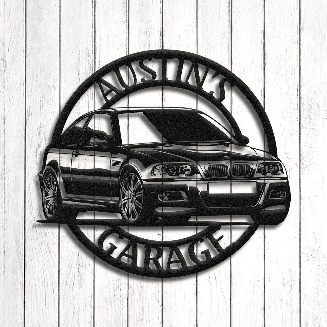 Bmw M3 E46 Metal Sign, M3 Sign, Bmw Garage, Bmw Wall Art, Bmw ...