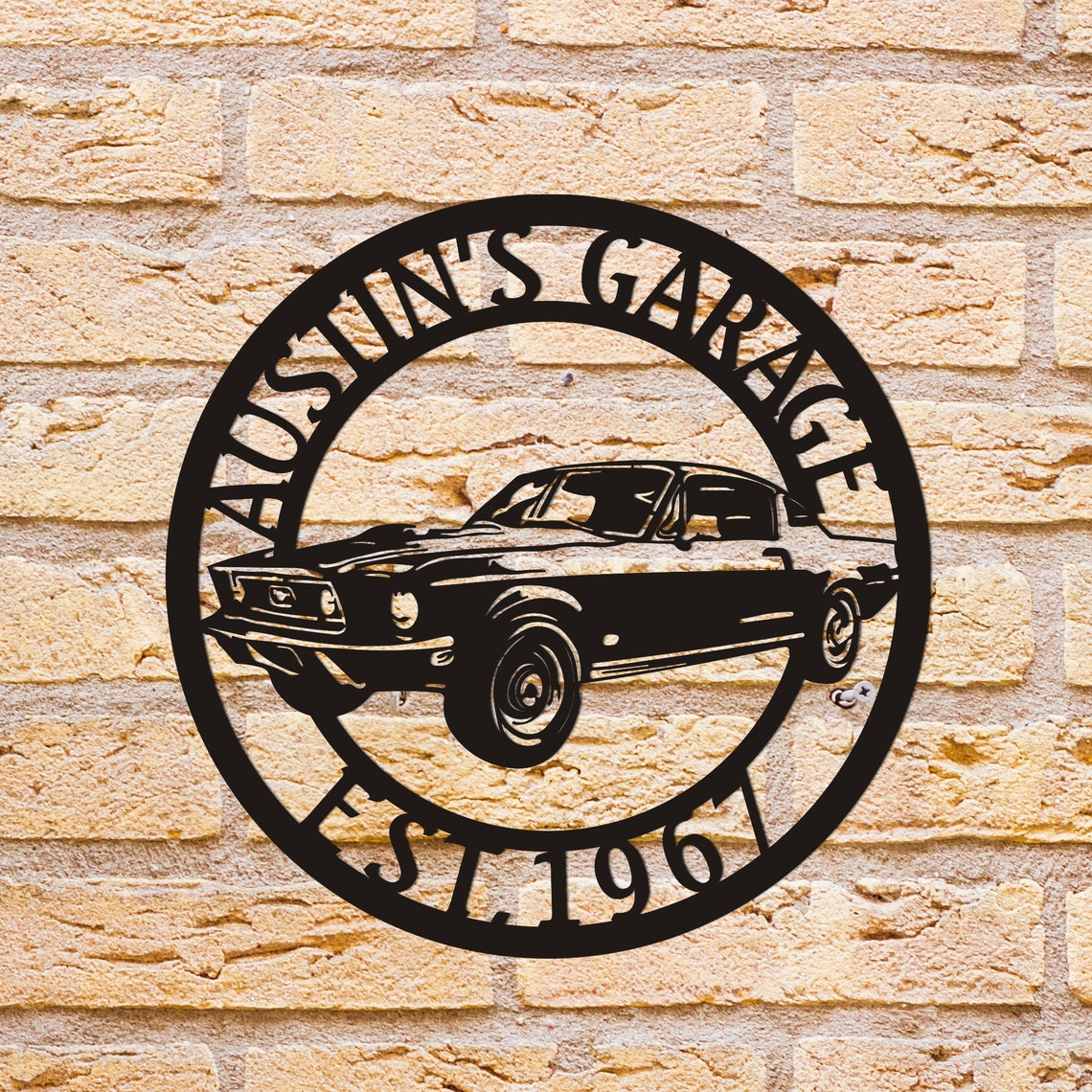 Ford Mustang Metal Sign 1967 Mustang Garage Sign Car Sign - Etsy