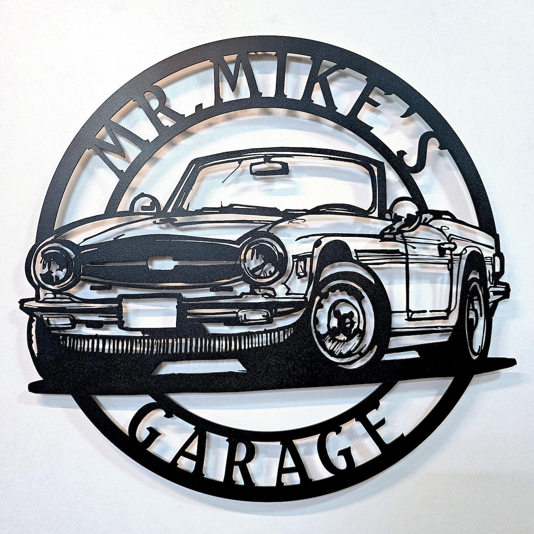 Triumph TR4 Metal Sign, Triumph Sign, Garage Sign, Triumph Accessories ...
