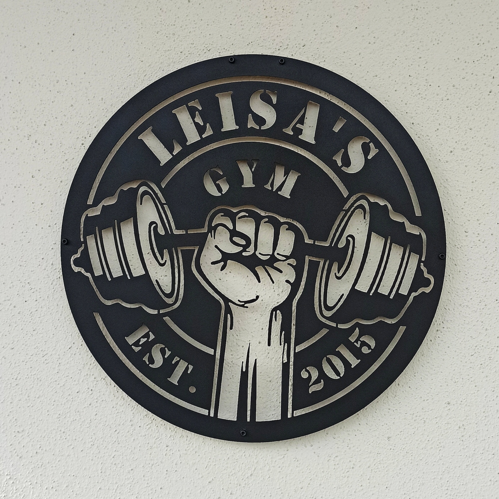 Custom Metal Gym Sign, Gym Sign, Personalized Home Gym Sign, Fitness ...