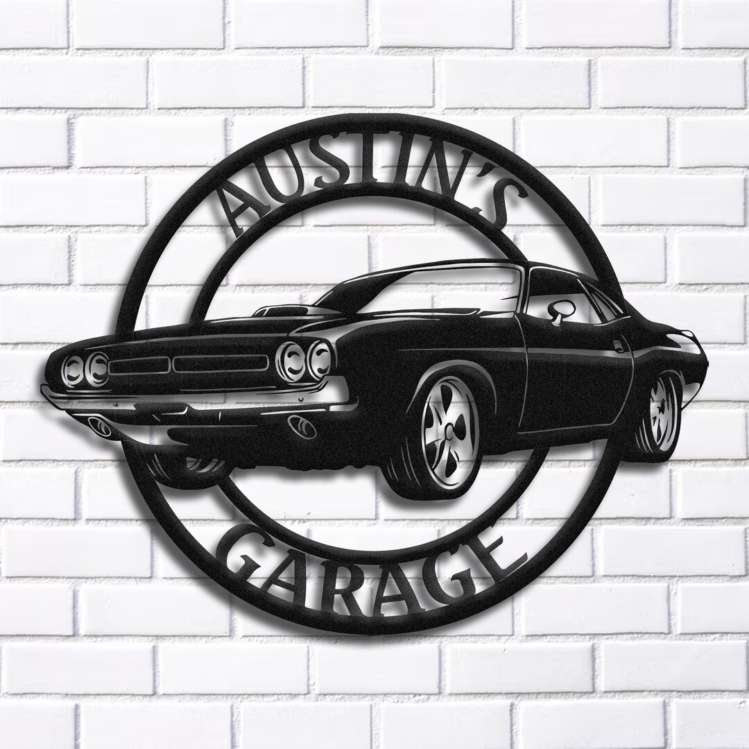 1970 Challenger Metal Sign: Garage Wall Art Decor - Etsy
