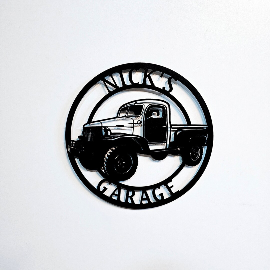 1941 Dodge Power Wagon Metal Sign, 1941 Dodge Truck, Garage Sign, Car ...