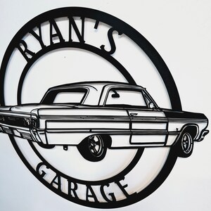 1964 Chevrolet Impala Sign, Chevelle Art, Car Sign, Chevy Classic Cars ...