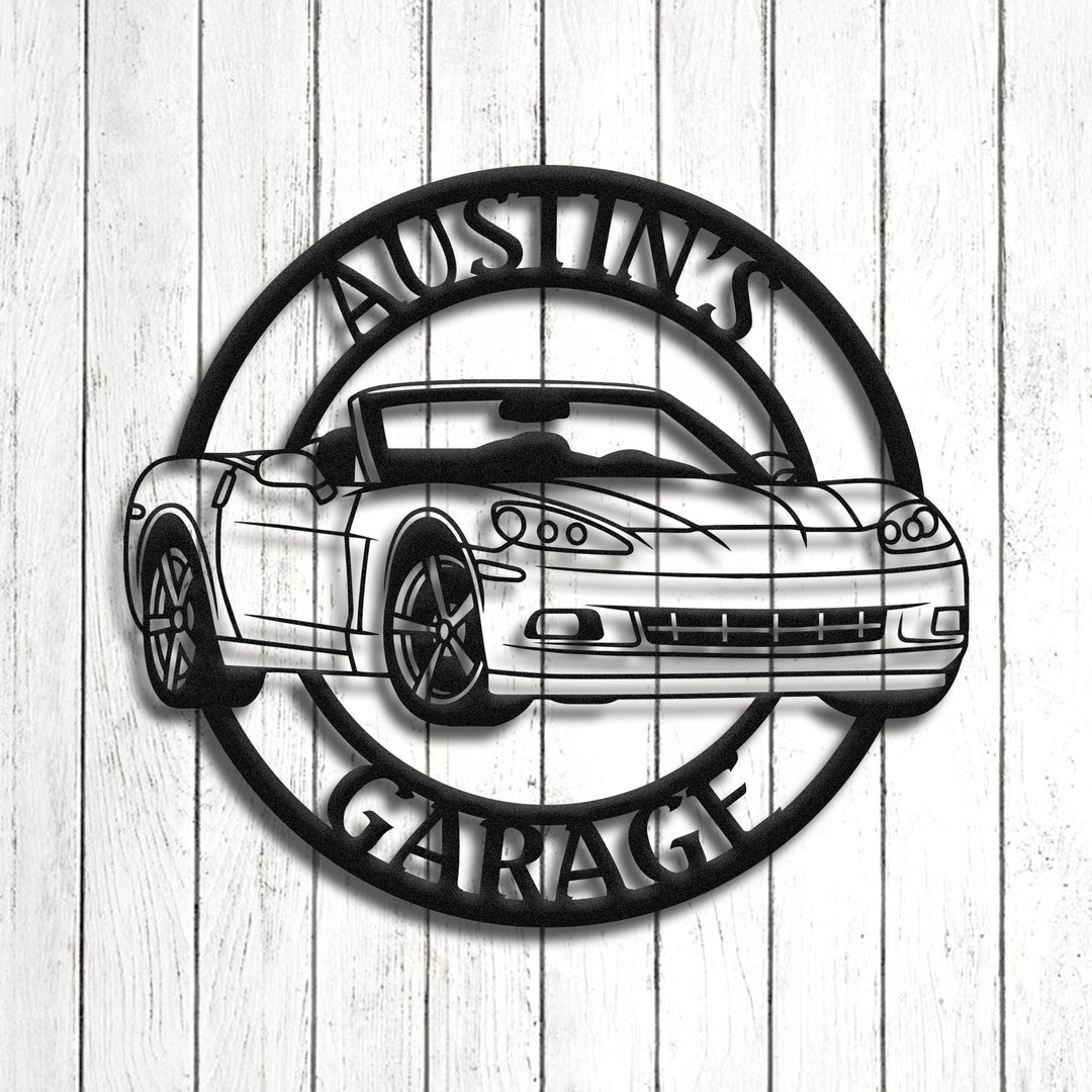 2009 Chevrolet Corvette C6 Convertible Metal Sign, Corvette C6 Sign ...