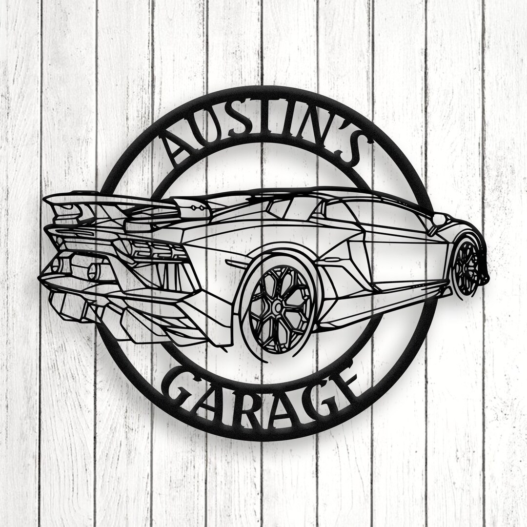 Aventador SVJ Metal Sign, Lamborghini Aventador Sign, Lamborghini ...