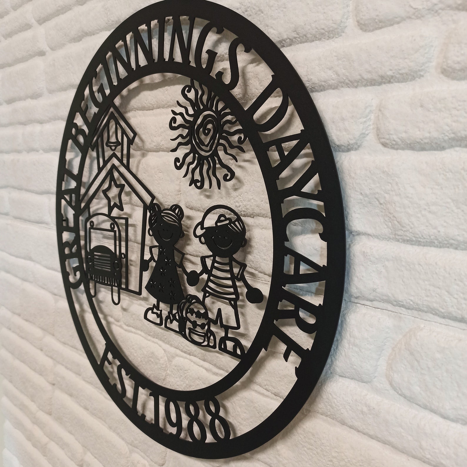 Personalized Kindergarten Sign Creche Sign Preschool Sign - Etsy