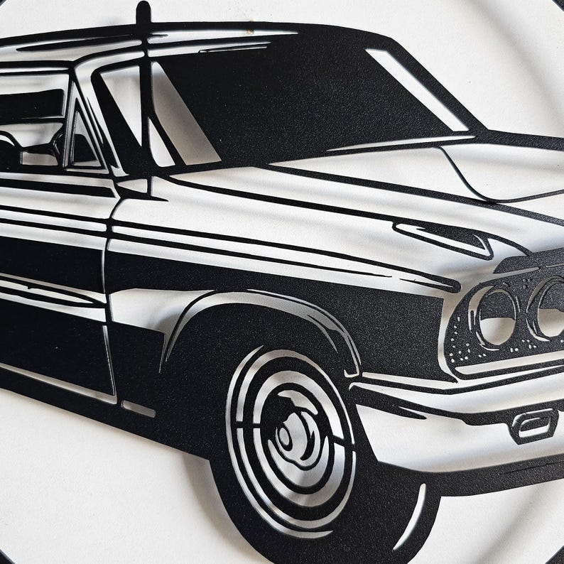 1963 Ford Galaxie 500 Metal Garage Sign: Custom Classic Car Wall Decor ...