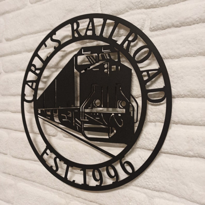 Railroad Signs Railway Sign Train Sign Train Room Train - Etsy