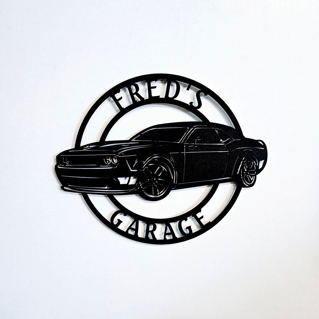 Challenger Metal Sign, Challenger Garage, Challenger Wall Art ...