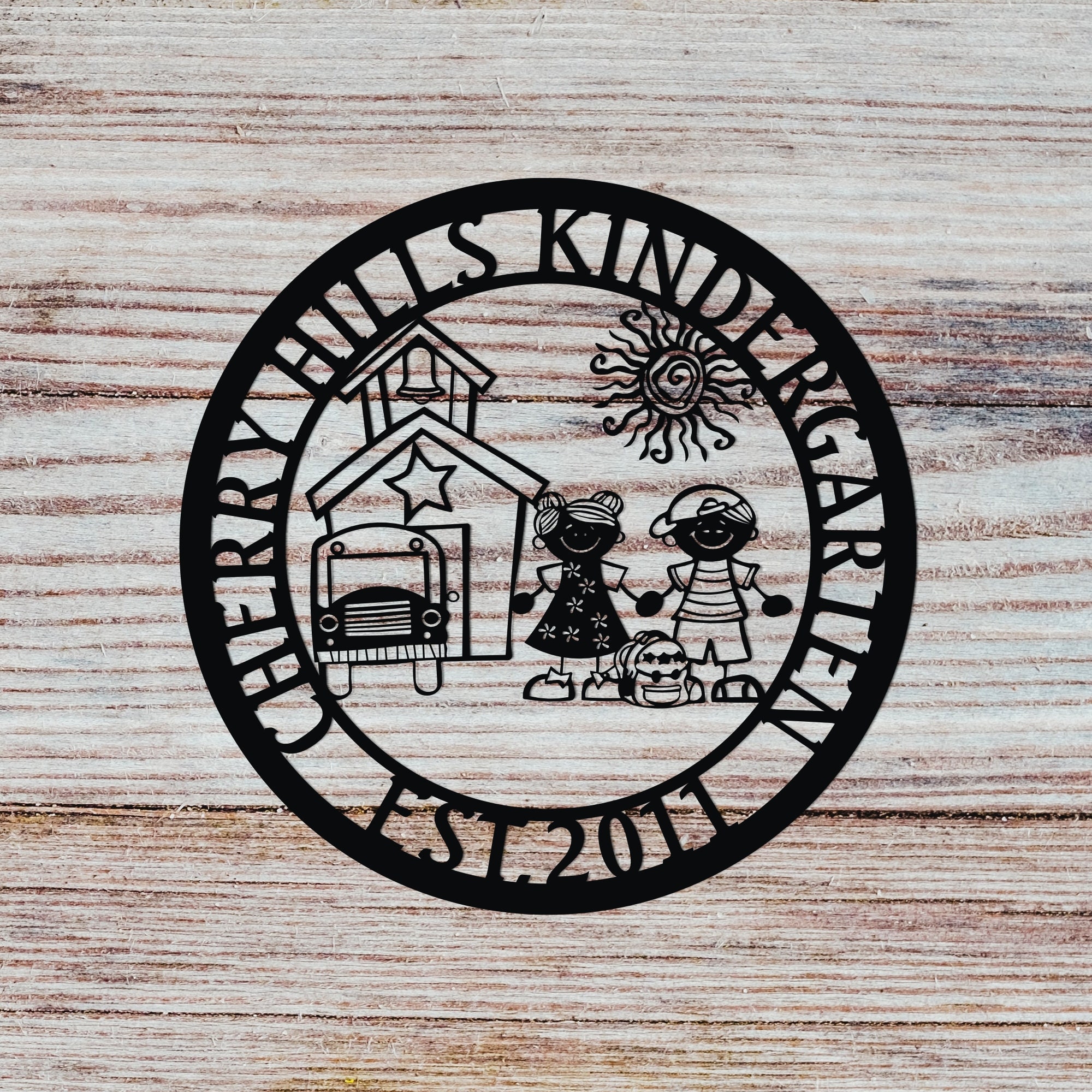 Personalized Kindergarten Sign Creche Sign Preschool Sign - Etsy