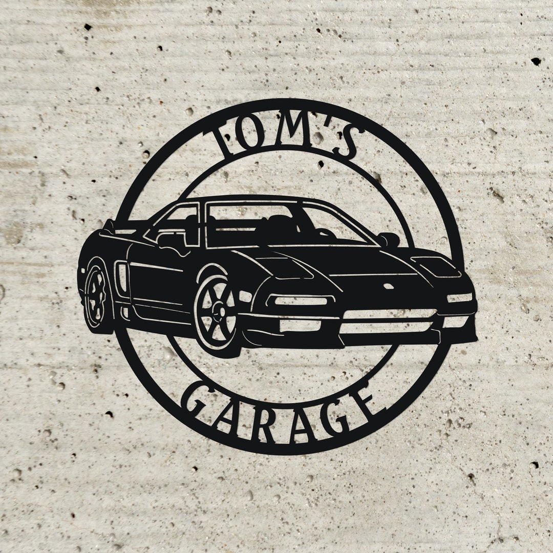 Honda NSX Metal Sign, Honda NSX Sign, Garage Sign, Honda Garage, Honda ...