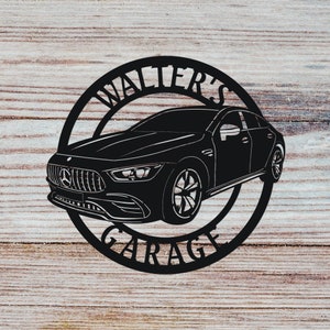 Mercedes AMG GT43, GT43 Metal Sign, Garage Sign, Car Sign, Mercedes ...