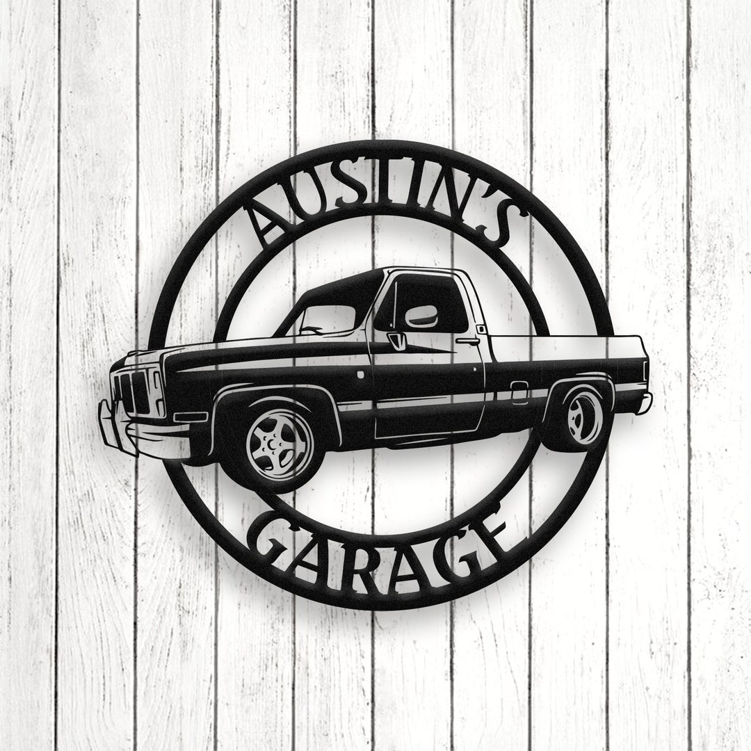 1984 Gmc Sierra Metal Sign, GMC Accessories, GMC Garage, Gmc ...