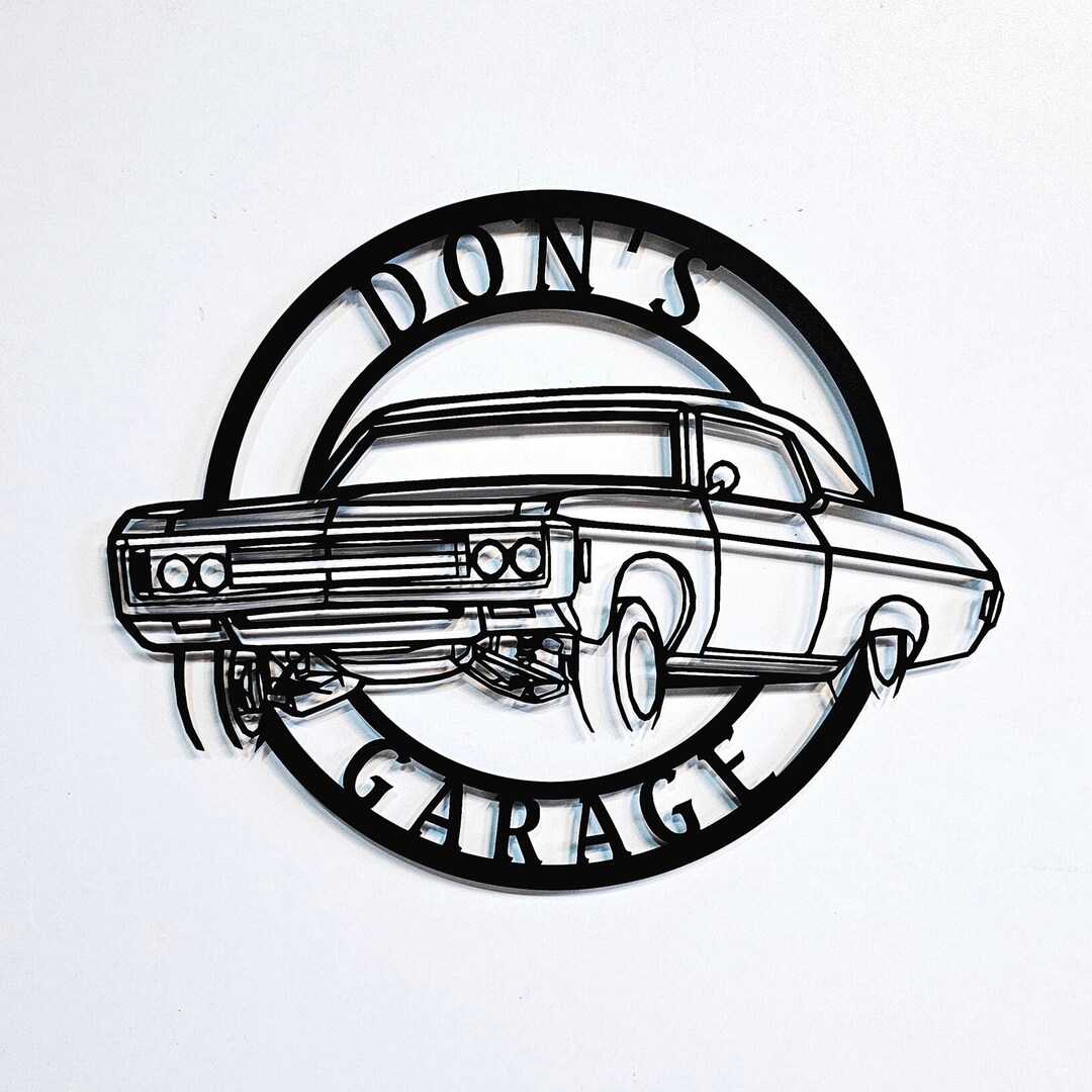 1969 Impala Sign, Chevelle Art, Car Sign, Chevy Classic Cars, Vintage ...