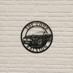 Ford Mustang Metal Sign Garage Sign Car Sign - Etsy