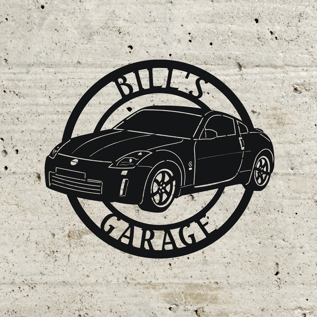 Nissan 350Z Metal Sign: Z33 Car Garage Decor - Etsy