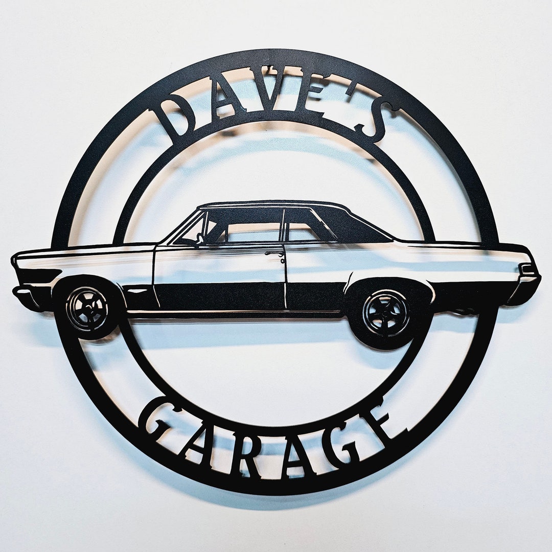 1965 Pontiac GTO Metal Sign: Classic Car Garage Decor - Etsy