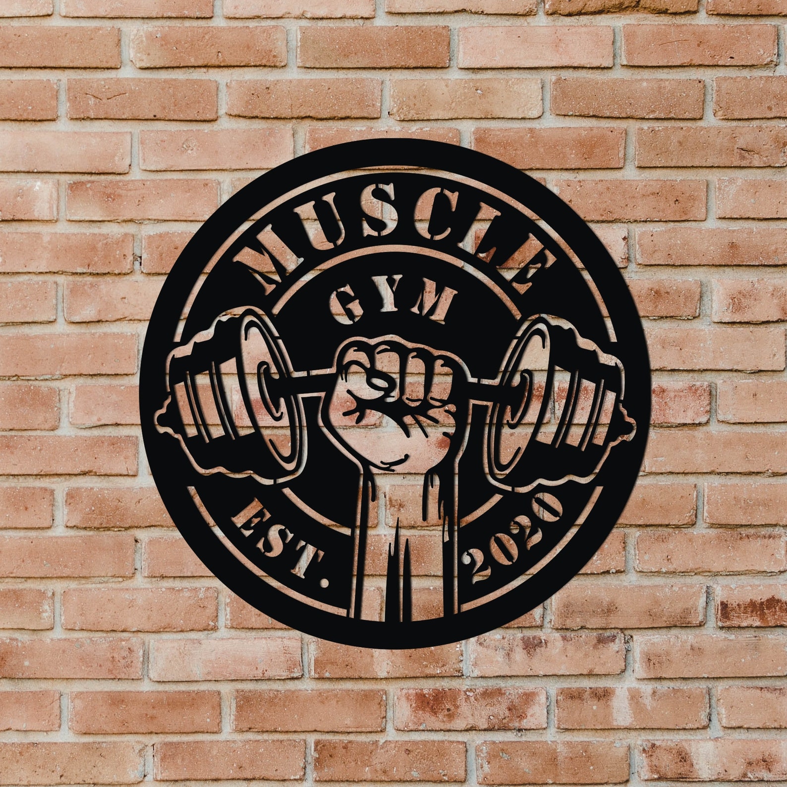 Custom Metal Gym Sign Gym Sign Personalized Home Gym Sign | Etsy