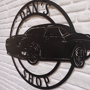 Challenger Metal Sign, Challenger Garage, Challenger Wall Art ...