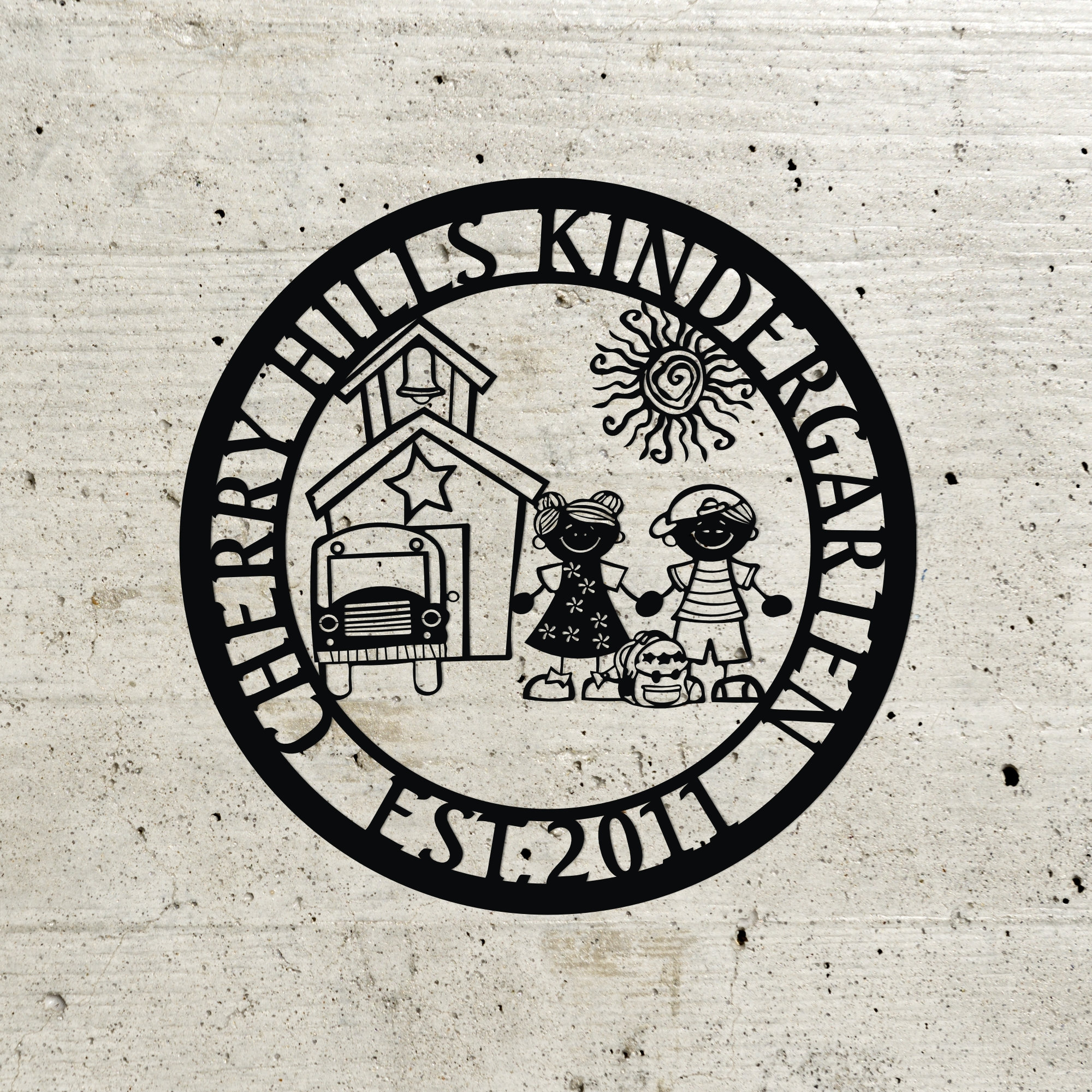 Personalized Kindergarten Sign Creche Sign Preschool Sign - Etsy