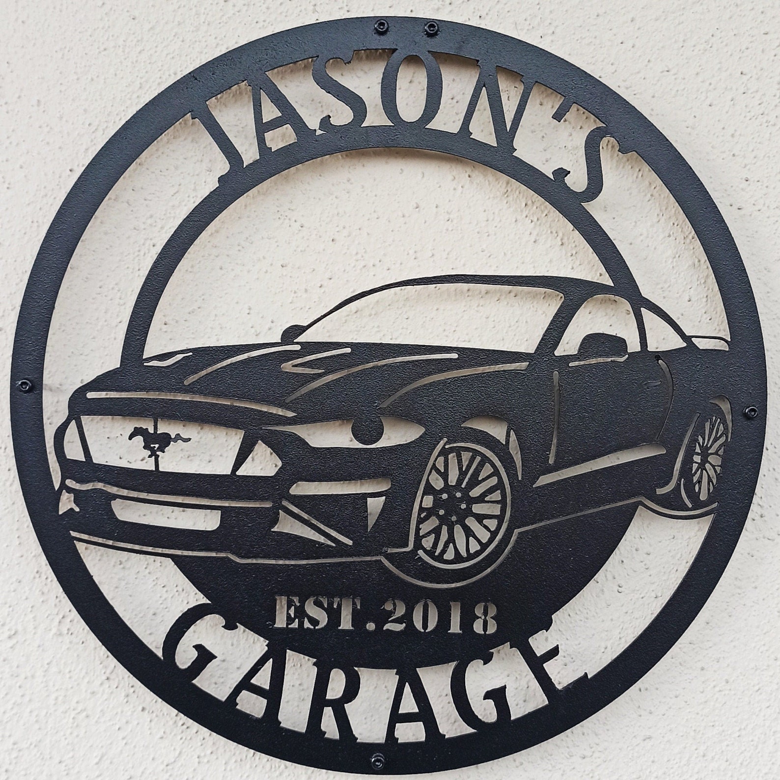 Ford Mustang Metal Sign Garage Sign Car Sign - Etsy