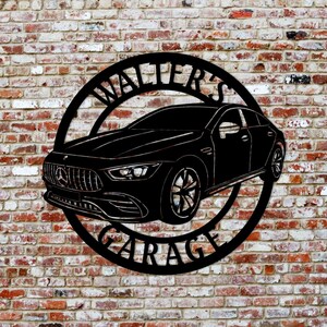 Mercedes AMG GT43, GT43 Metal Sign, Garage Sign, Car Sign, Mercedes ...