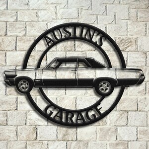 1965 Pontiac GTO Metal Sign: Classic Car Garage Decor - Etsy