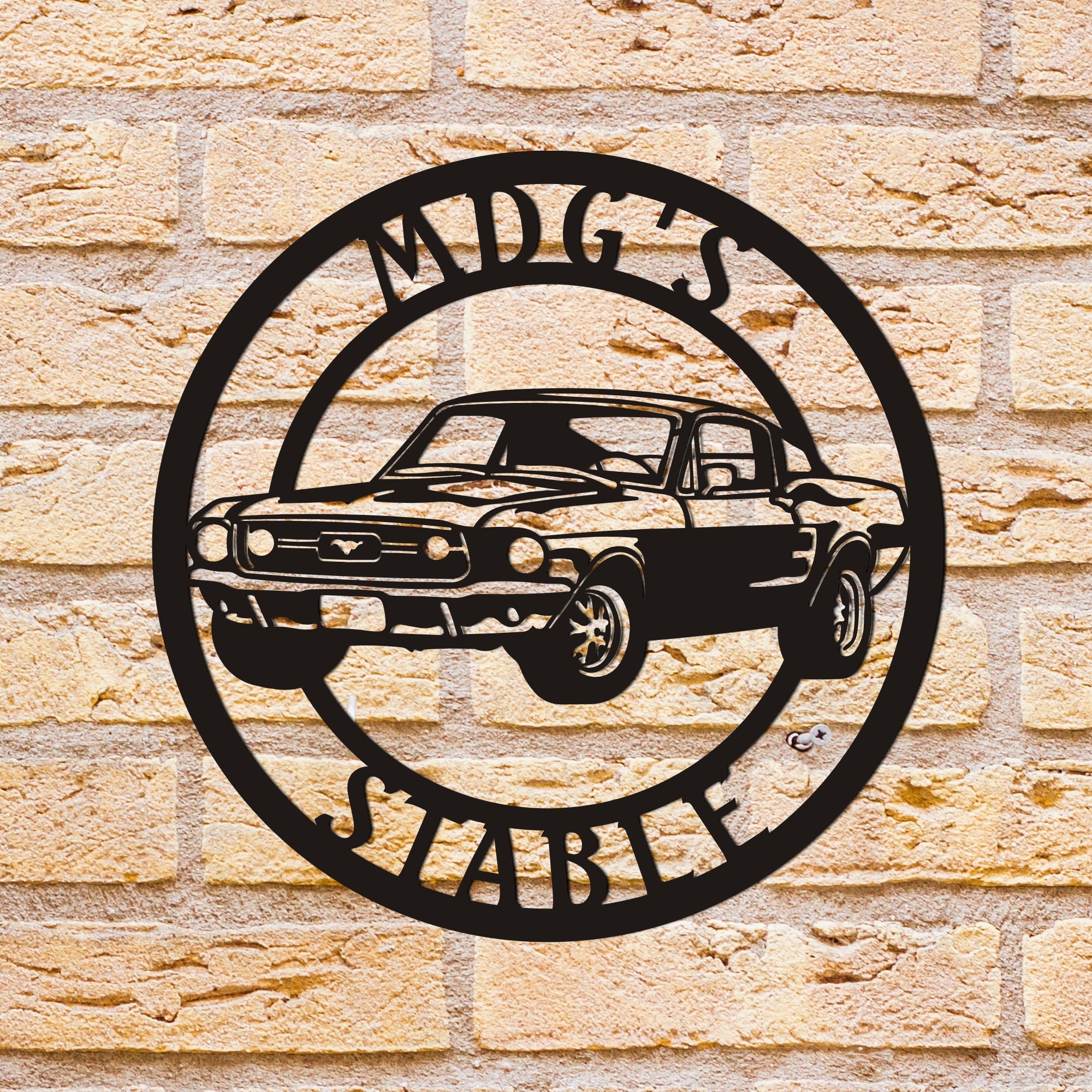 Ford Mustang Metal Sign 1968 Mustang Garage Sign Car Sign - Etsy