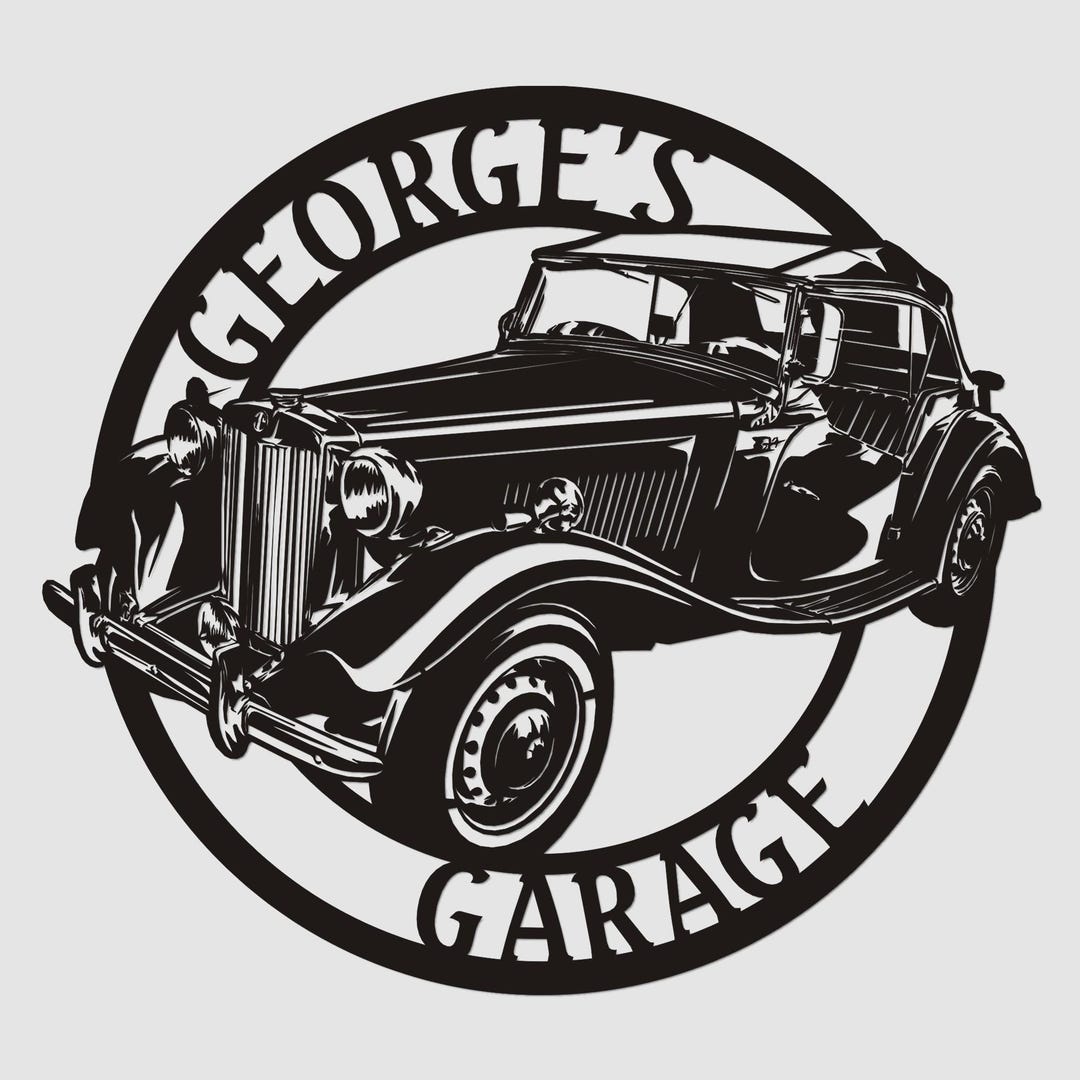 1952 MG Td Metal Sign, MG Sign, Garage Sign, M.G.A Accessories, MG ...