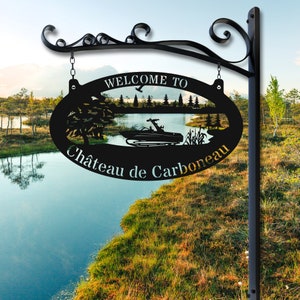 Metal Lake Sign , Camping Lake Sign , Lake Sign Customized With Your ...