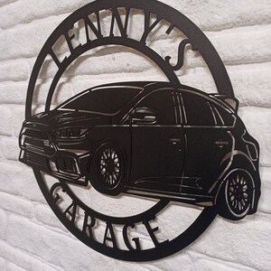 Focus RS Metal Sign, Garage Sign, Car Sign, Ford Focus MK2, Focus ...