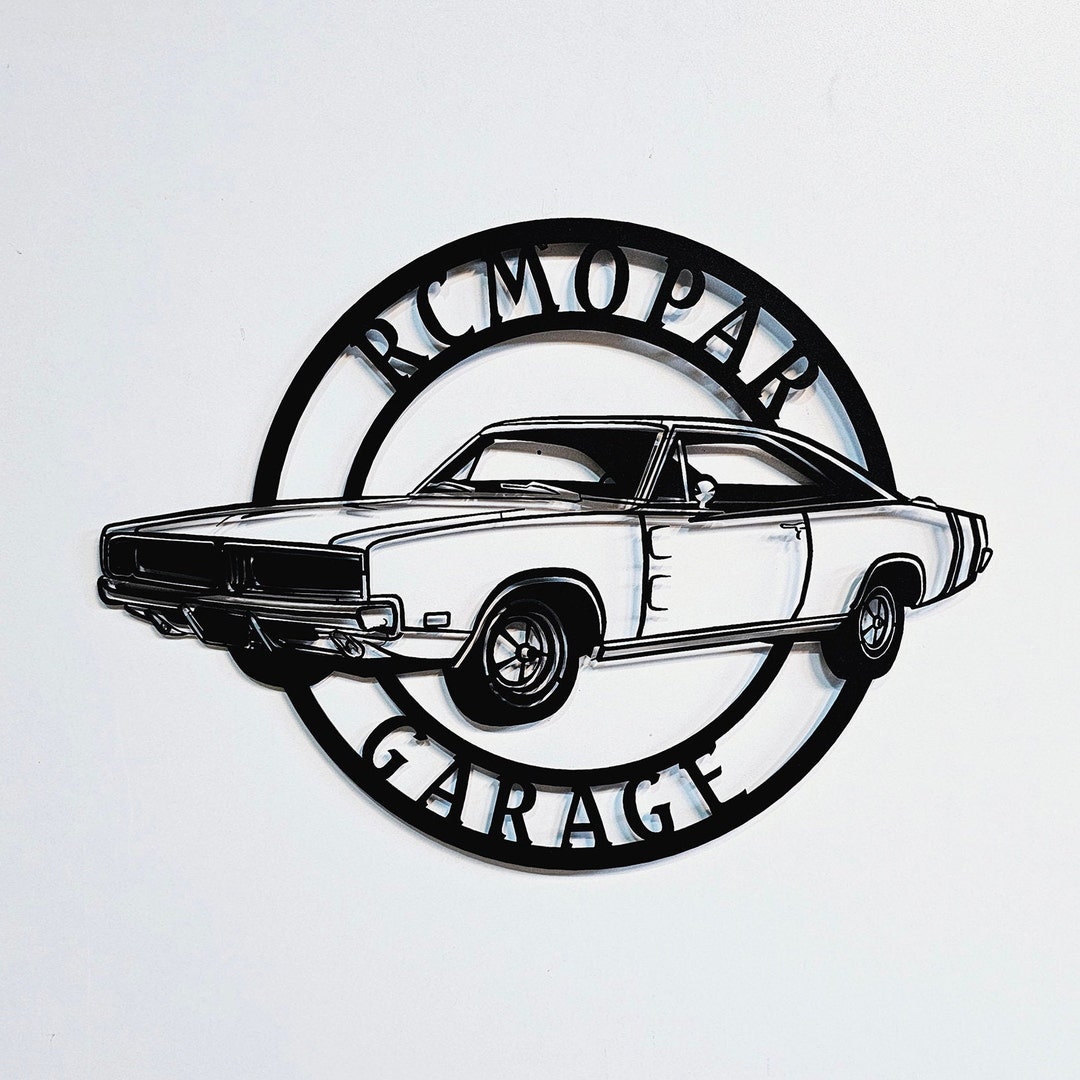 1969 Charger 500 Metal Sign, Hemi Charger 500 Garage, Charger Wall Art ...