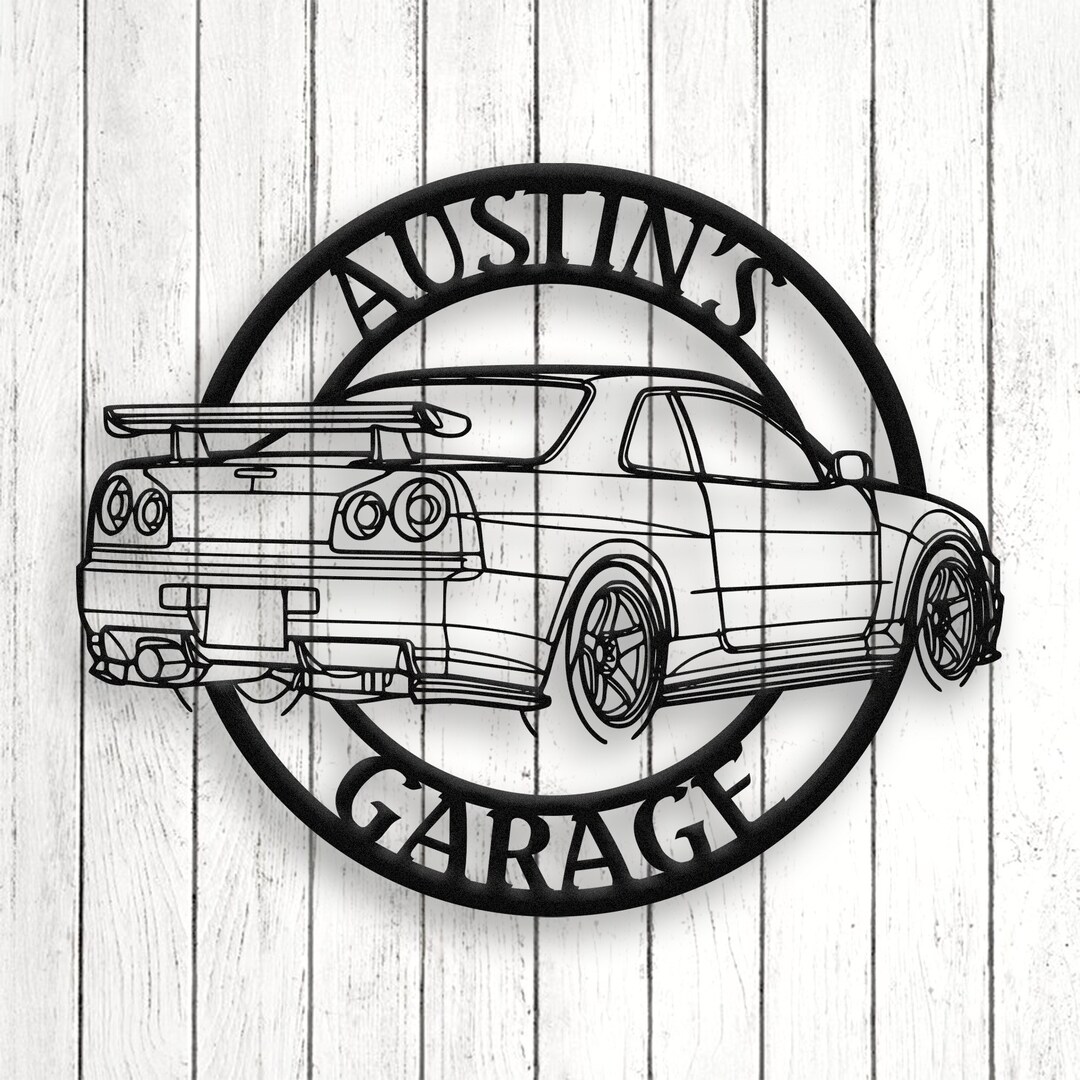 R34 GTR Nismo Metal Sign Nissan Skyline R34 Metal Sign R34 - Etsy
