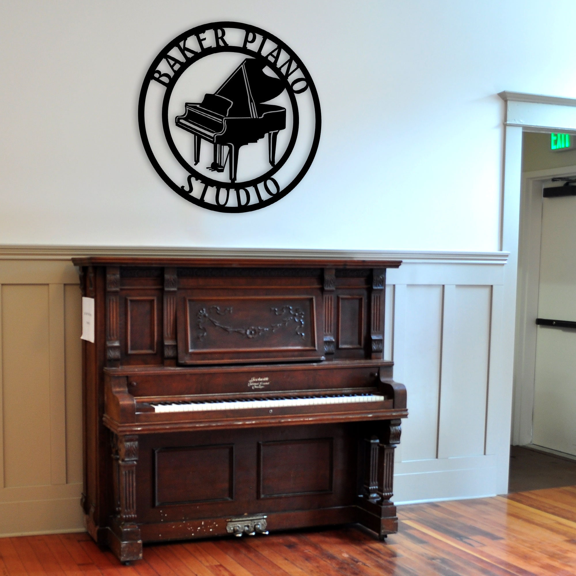 Personalized Piano Sign Music Instrument Established Last - Etsy