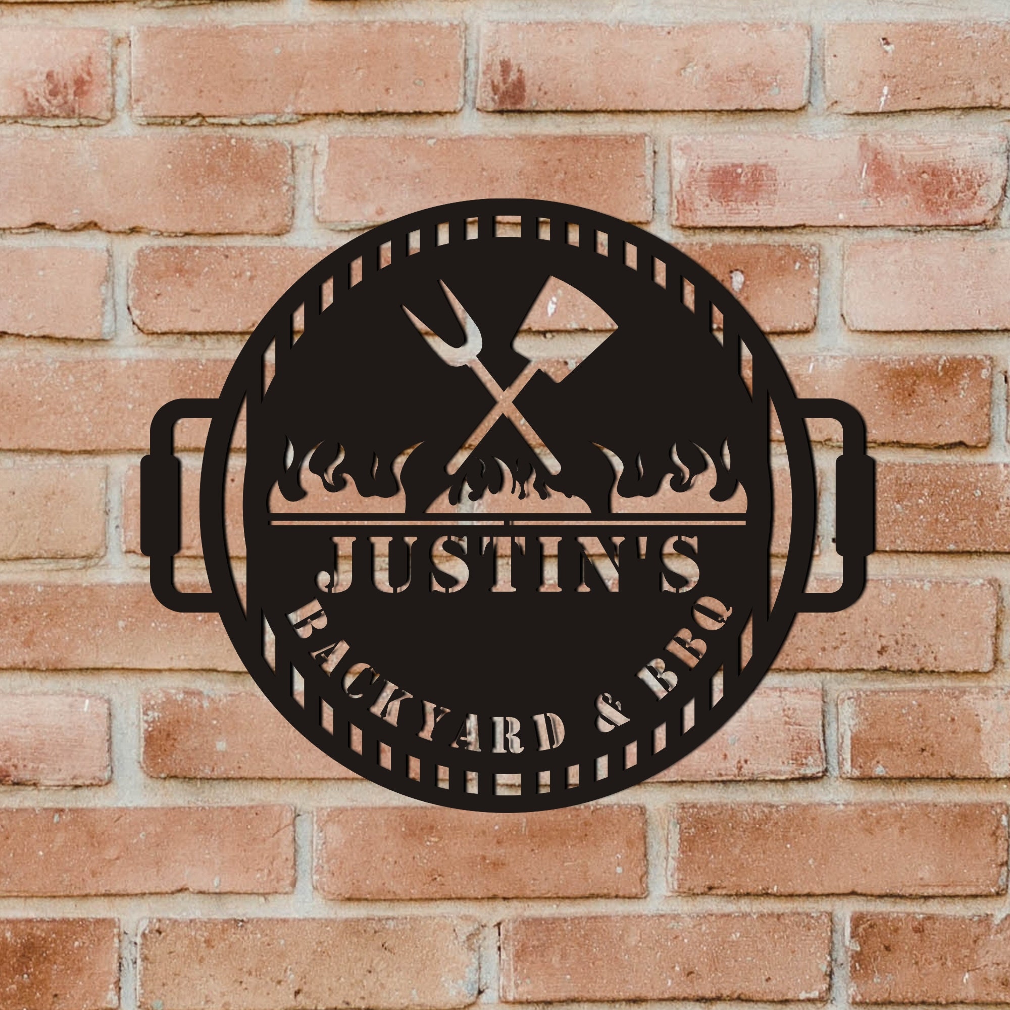 Personalized BBQ Sign Outdoor Kitchen Sign Custom Sign Pit - Etsy