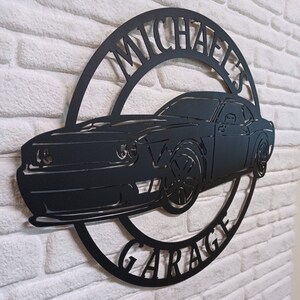 Challenger Metal Sign, Challenger Garage, Challenger Wall Art ...