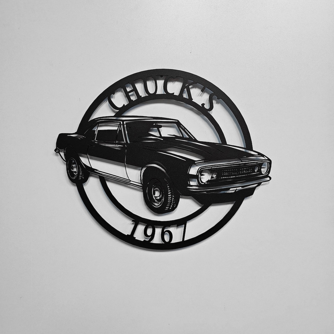 1967 Chevrolet Camaro SS 350 Metal Sign, Chevrolet Sign, Garage Sign ...