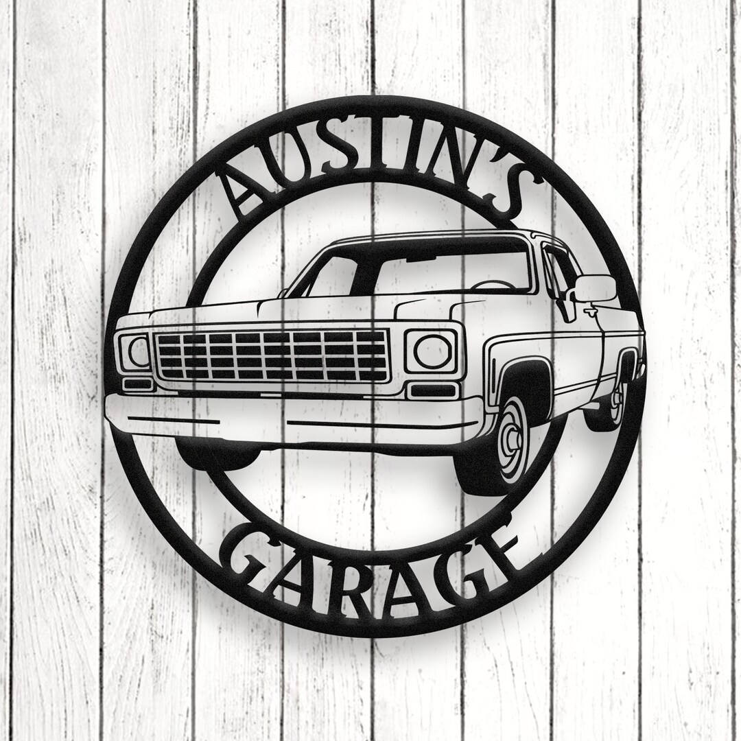1974 Chevrolet C10 Metal Sign, Chevrolet Sign, Garage Sign, C10 ...
