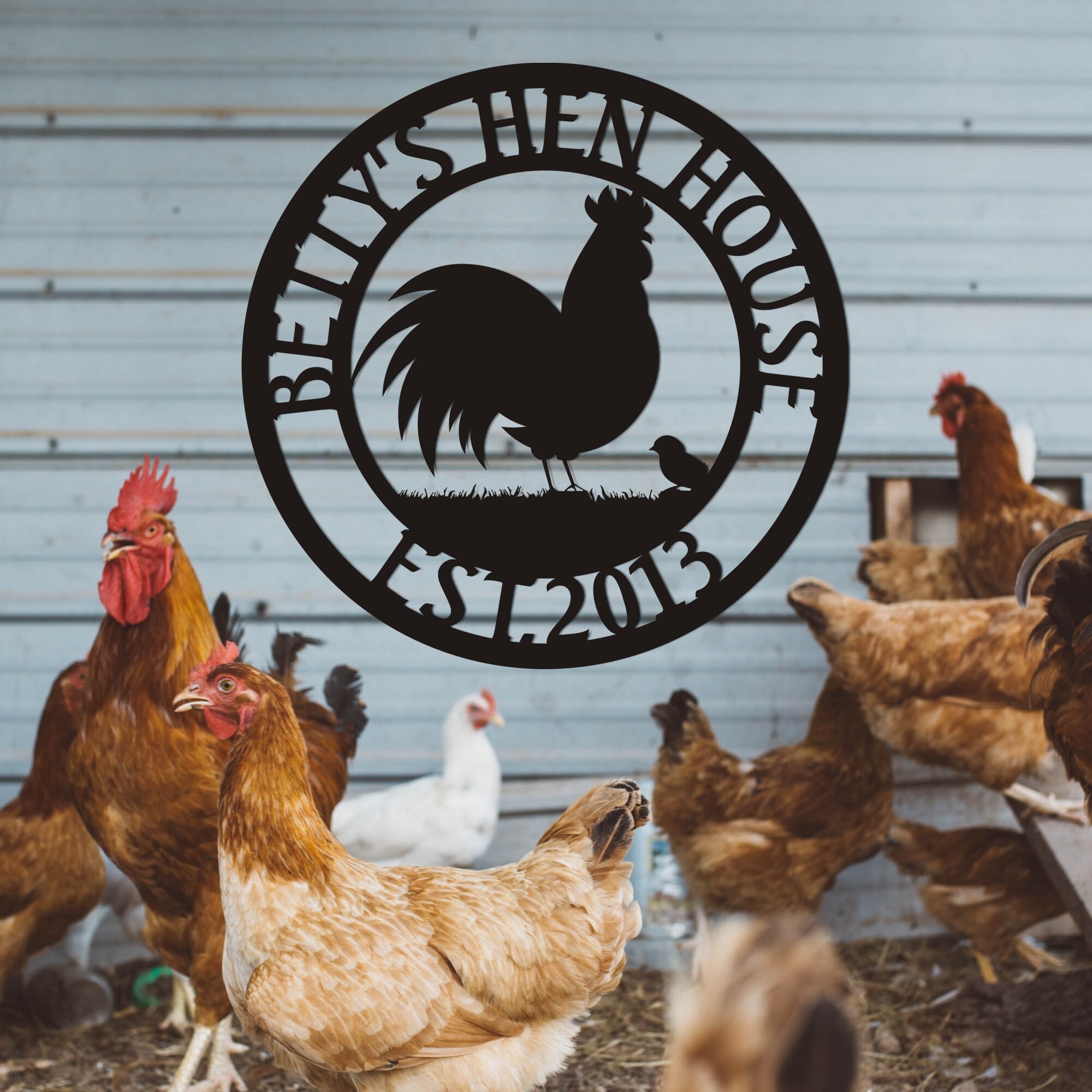 Chicken Coop Signs Hen House Sign Chicken Farm Farm Metal | Etsy