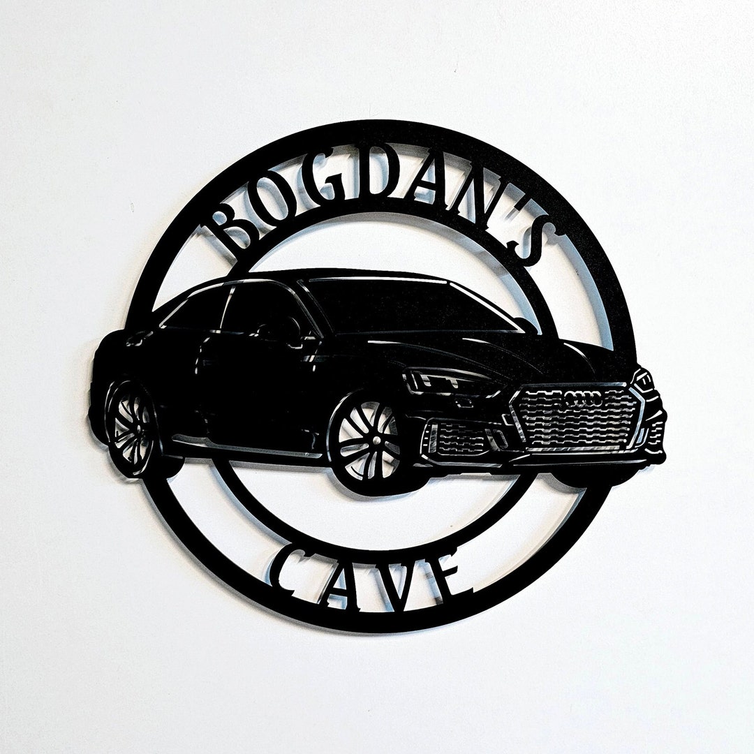 Audi RS5 Metal Sign, RS5 Sign, Audi Garage, Audi Wall Art, Audi ...