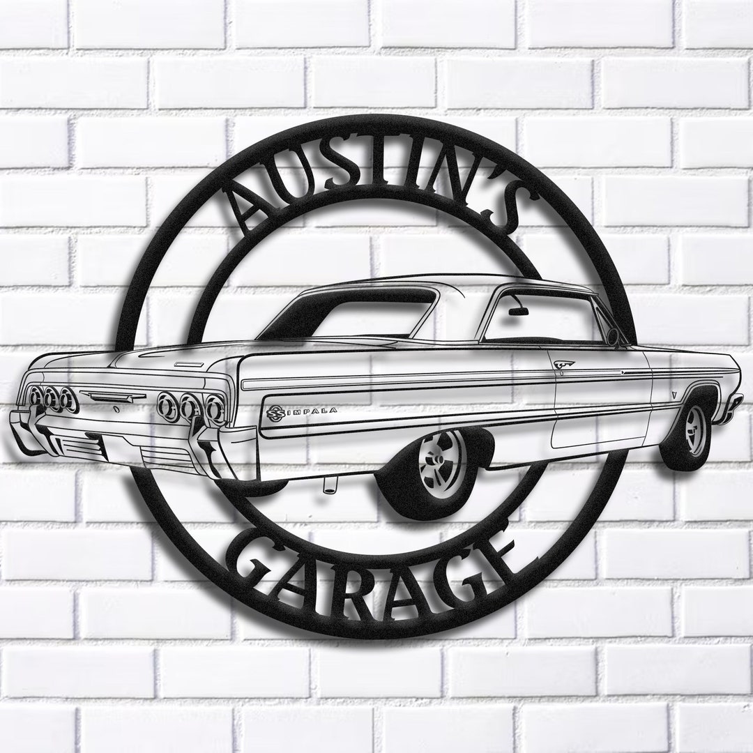 1964 Chevrolet Impala Sign Chevelle Art Car Sign Chevy - Etsy