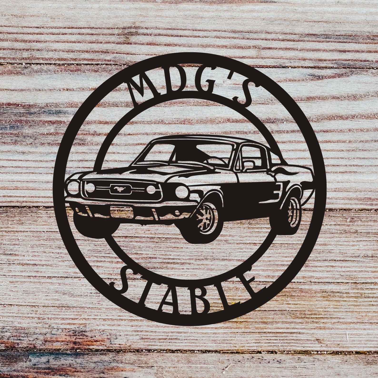 Ford Mustang Metal Sign 1968 Mustang Garage Sign Car Sign - Etsy