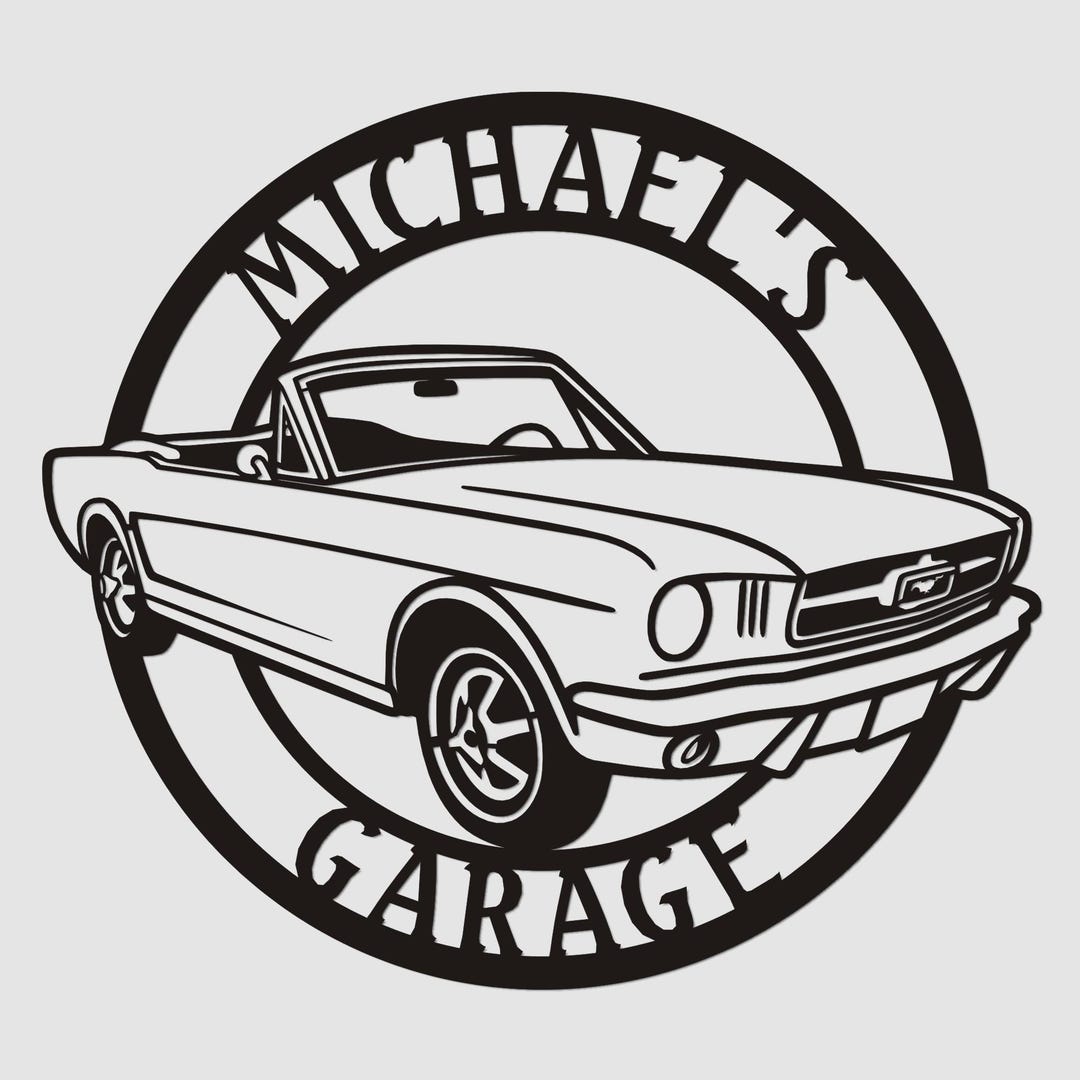 1966 Ford Mustang Convertible Metal Sign: Garage Decor, Car Enthusiast ...