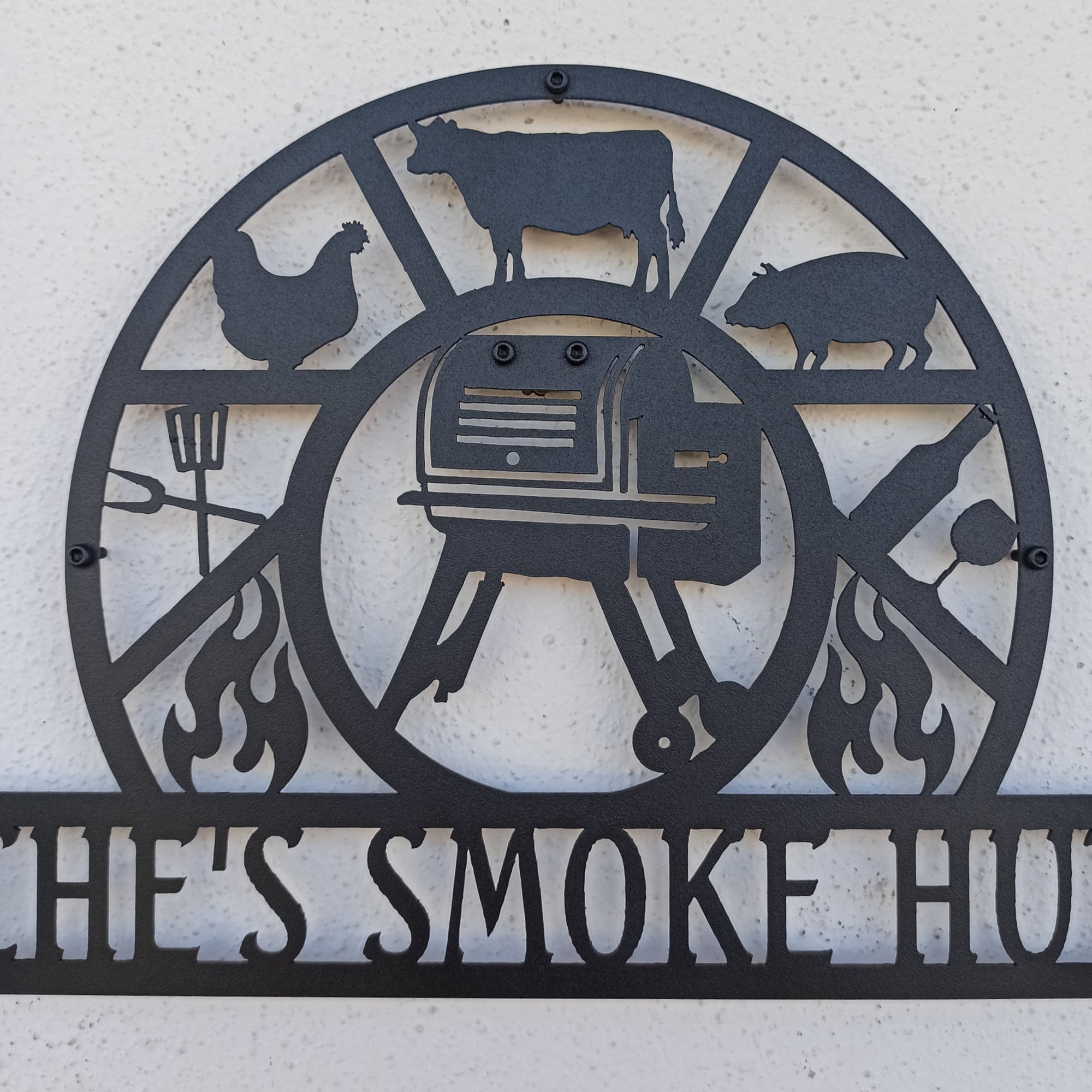 Personalized BBQ Sign, Outdoor Kitchen Sign, Custom Sign, Pit Master ...