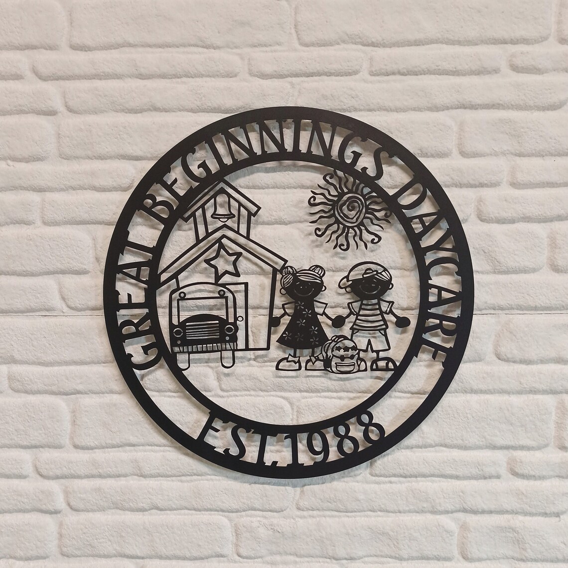 Personalized Kindergarten Sign Creche Sign Preschool Sign - Etsy