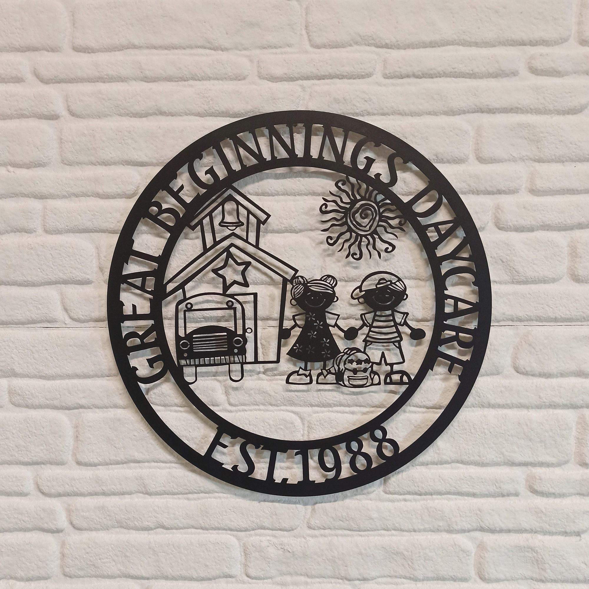 Personalized Kindergarten Sign Creche Sign Preschool Sign - Etsy