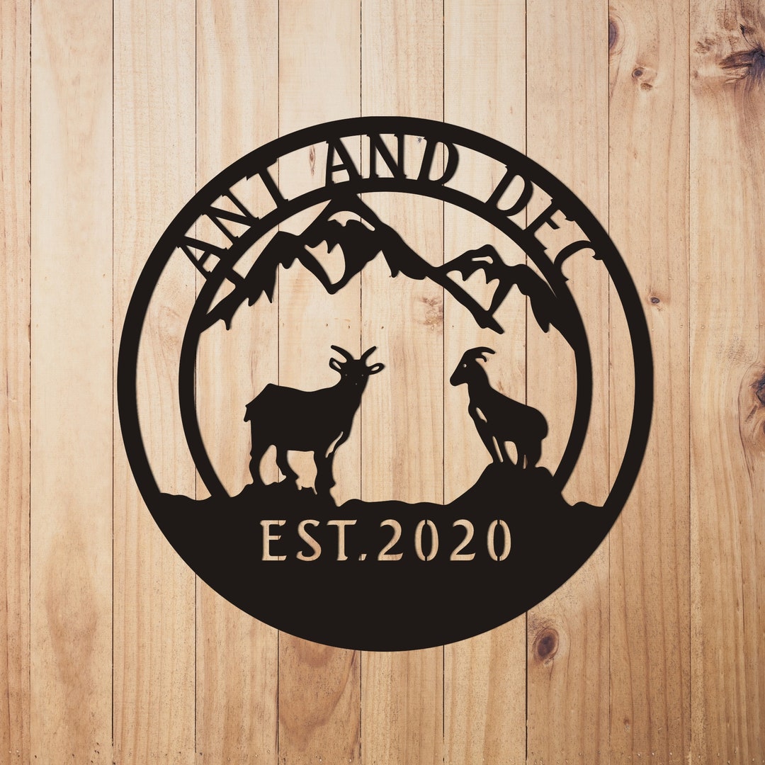 Goat Farm Sign, Goat Farm Metal Sign, Metal Sign Farm, Last Name Sign ...